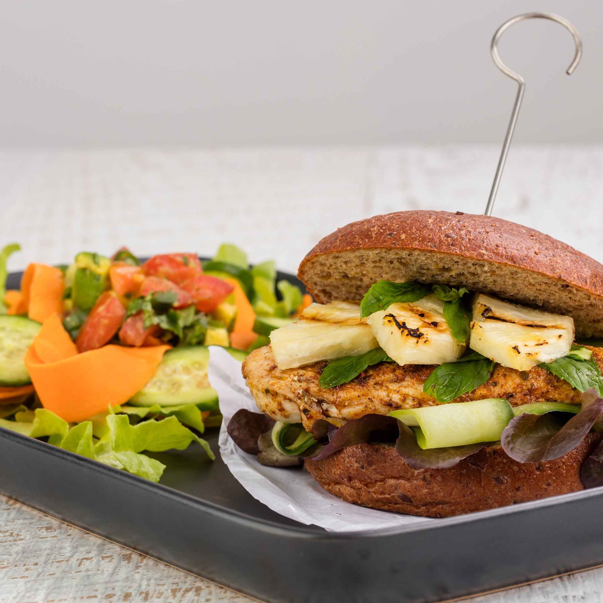 Tropical Chicken Burgers – Herman Brot