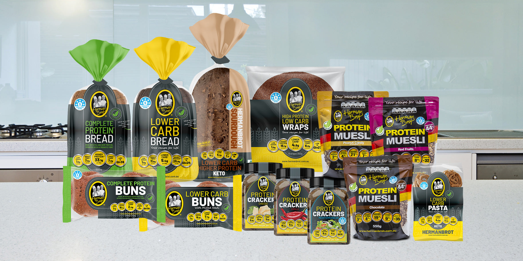 Herman Brot Low Carb High Protein Low GI Plant based (Vegan) Food